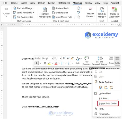 how to format a date to uppercase month in mail merge