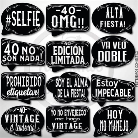 Photo Props Imprimible Cumple De A Os Festejemos Con Estilo