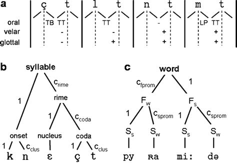hierarchical structure of word forms used in the model proposed here download scientific