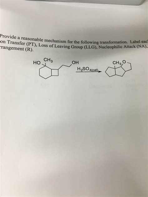 Solved Provide A Reasonable Mechanism For The Following Chegg