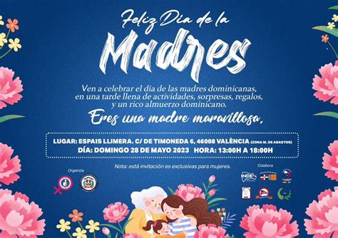 Feliz día de las Madre Consulado de la República Dominicana en Valencia