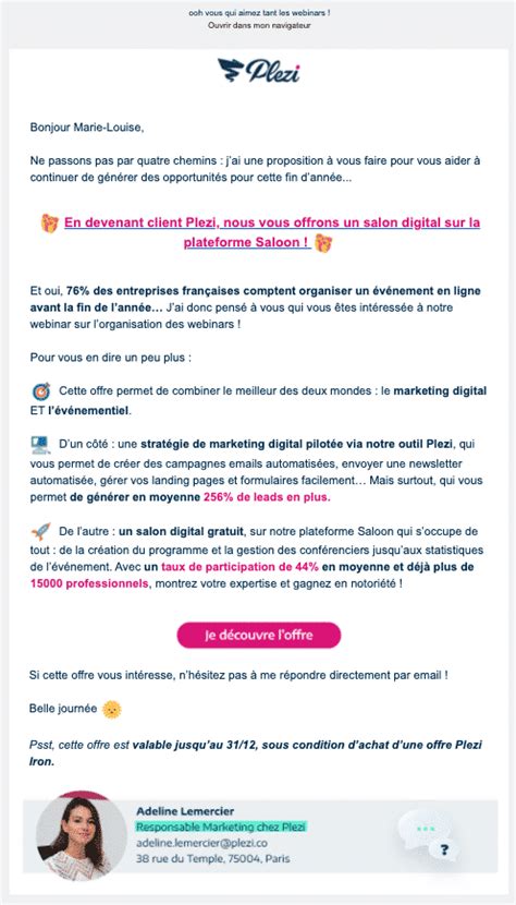14 exemples demailing B2B à mettre en place