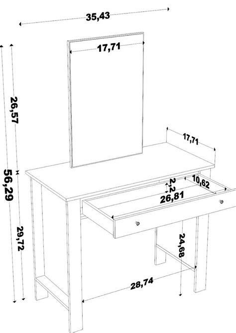 Aggregate More Than Dressing Table Dimensions In Inches Latest