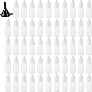 FWEEK 200PCS Plastic Dropper Bottles 10ml Small Empty Squeezable