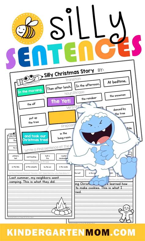 Silly Sentences Worksheets