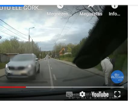 XVI kerület Óriási szerencséje volt az autó elé gurult a görkoris