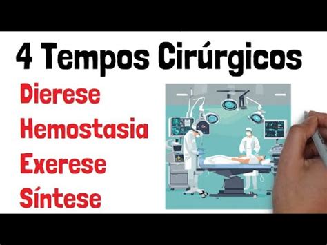 Quais são os 4 Tempos Cirúrgicos Dierese Hemostasia Exerese e Síntese