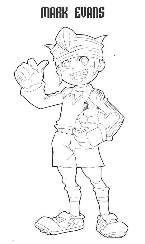 Coloriage Mark de Inazuma Eleven à imprimer