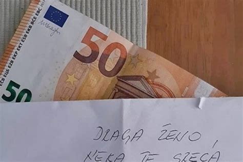 MUŽ JE ŽENI ZA ROĐENDAN POKLONIO KOVERTU SA 50 EURA Pogledajte šta na