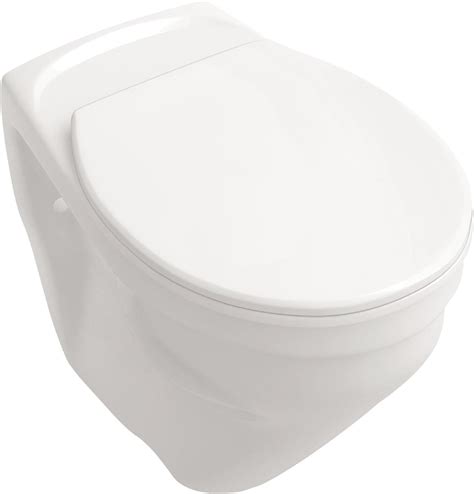 Wand WC Set 6 cm Erhöhtes WC Weiß Inklusive WC Sitz Für