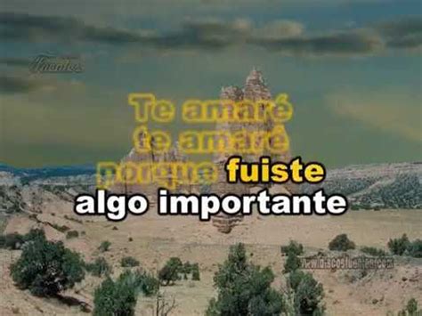 Karaoke Miguel Bose Te Amare Youtube