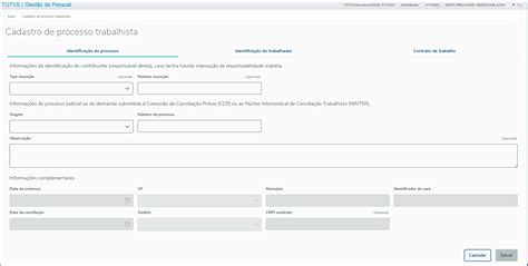 RH Linha Protheus GPE ESocial S 2500 Quais Campos Da Rotina