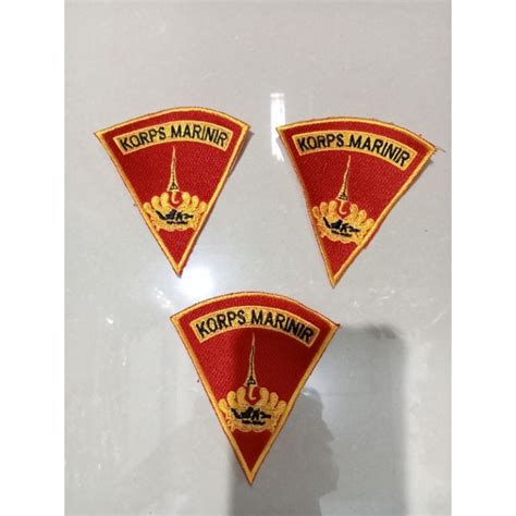 Jual Atribut Pdh Pdl Kri Kko Segitiga Marinir Segitiga Pomal Shopee