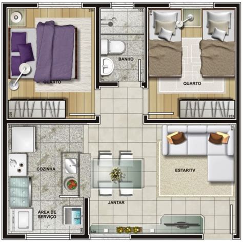 Planta de Apartamento 75 Projetos Ideias e Dicas para Você