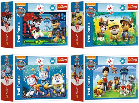 Puzzle 54 elementy Psia Misja mix wzorów Trefl