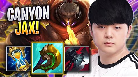 CANYON CRAZY NEW META JAX JUNGLE DK Canyon Plays Jax JUNGLE Vs Vi