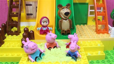 Masha y el Oso Español La Casa de Masha y el Oso y Peppa Pig Juguetes