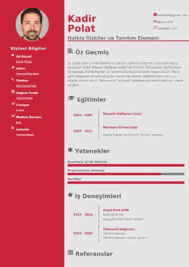 Telefondan Cv Hazırlama ve PDF Formatında İndirme Cv Lazım