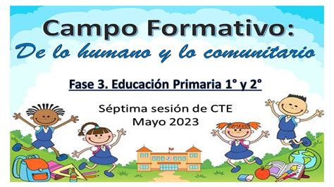 FASE 3 Campo formativo De lo Humano y lo Comunitario Educación