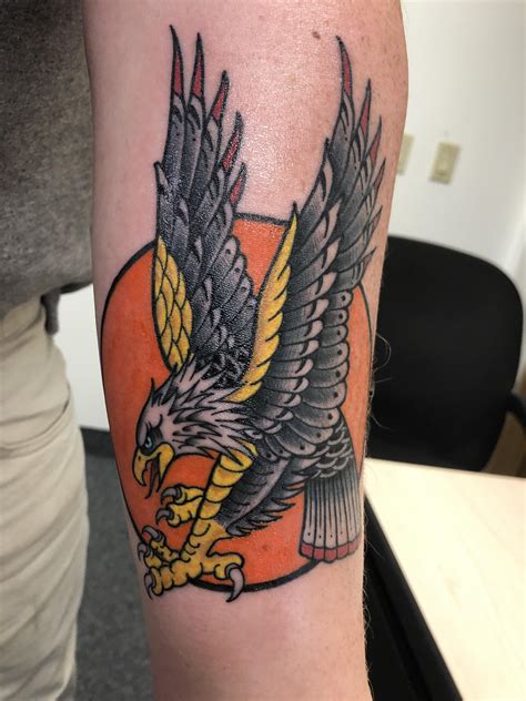 My New Eagle Forearm Tattoo