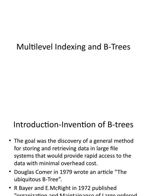 fs mod 3 multilevel indexing and b trees download free pdf theoretical computer science