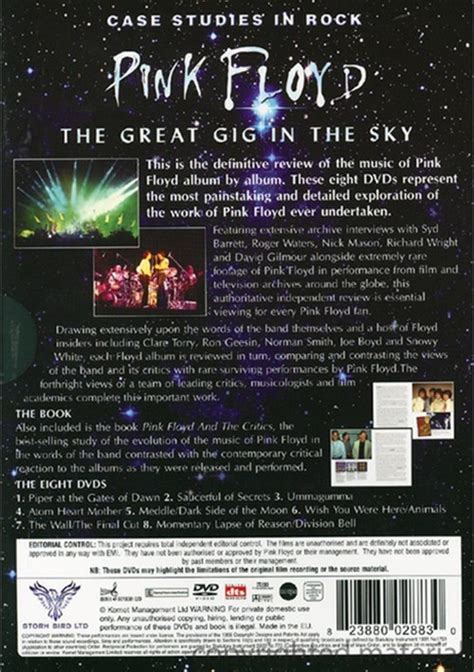 Pink Floyd The Great Gig In The Sky The Album By Album Guide Dvd