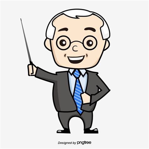 Antiguo Profesor De Dibujos Animados PNG Dibujos Cartoon Male Teacher