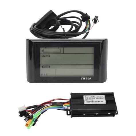 VGEBY Kit Contrôleur de Vitesse Moteur Vélo Électrique LCD Étanche 24V