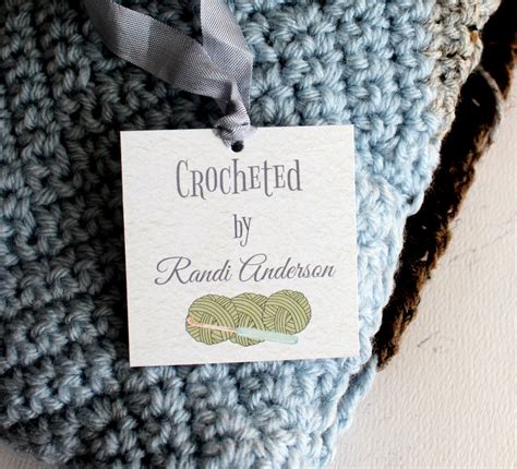 Tags For Crocheted Gifts Crochet Gift Tags Handmade Crochet Hang Tags