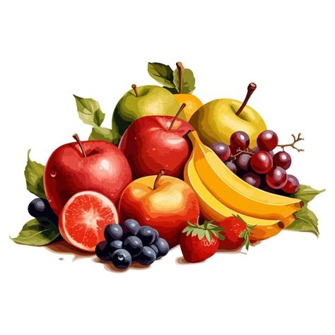 Frutas ilustração Vetor Premium