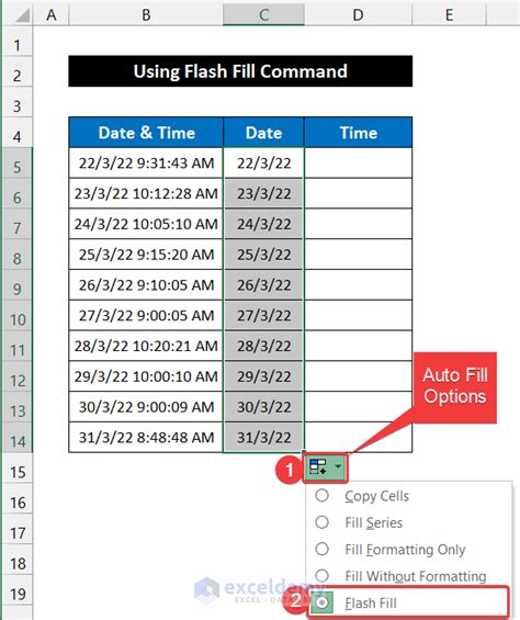 How To Separate Date And Time Using Formula In Excel 4 Easy Ways