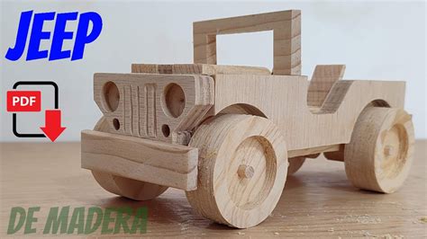 Cómo hacer JEEP carrito de madera wooden car Plantilla gratis