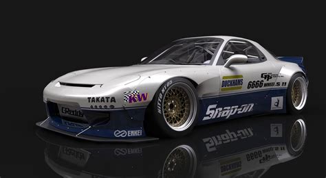 Rocket Bunny Aero V1 Mazda RX7 FD3S Full Kit 52 OFF