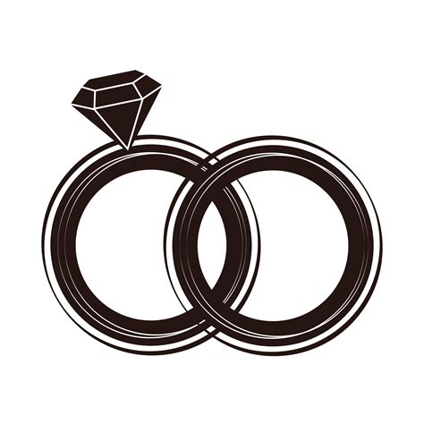 Wedding Rings Silhouette Png