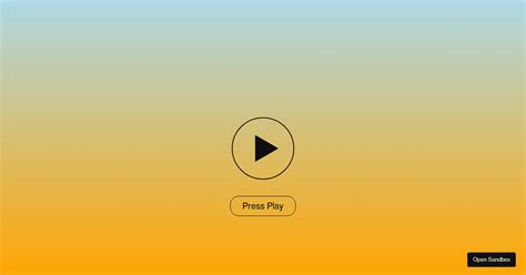 React Play Animation Codesandbox