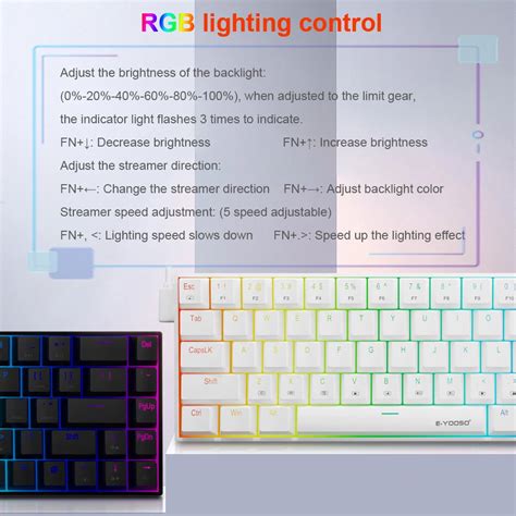E Yooso Z Rgb Usb Mini Slim Mechanical Gaming Wired Keyboard Red