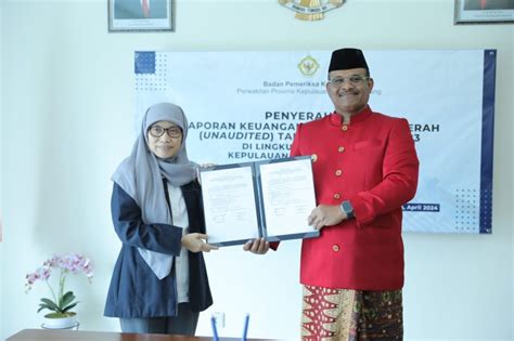 Pj Gubernur Safrizal ZA Serahkan LKPD Pemprov Babel Tahun 2023