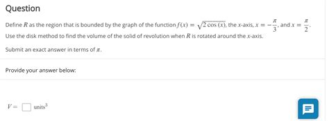solved define r as the region that is bounded by the graph