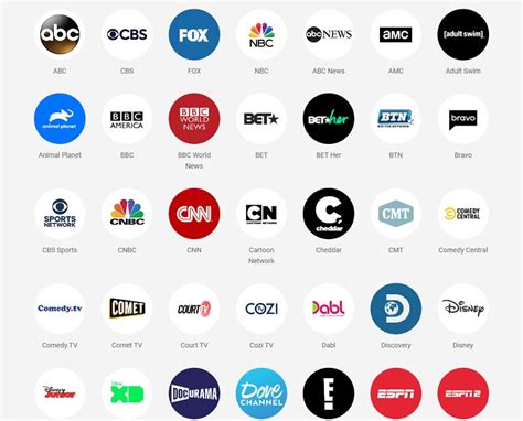 Youtube Tv Channel List Printable