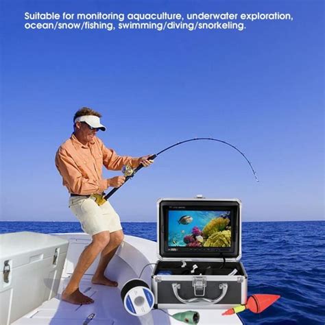 7in caméra de pêche sous marine 1000TVL 6 LED blanches IP68 détecteur
