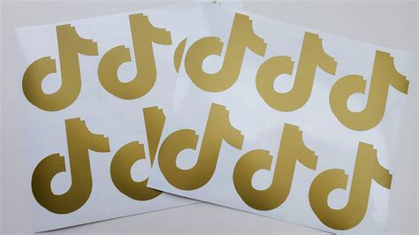 Tik Tok Wall Decals Gold Vinyl Decals Bedroom Decal Etsy Canada