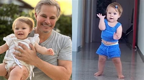 Edson Celulari posta vídeo da filha dando seus primeiros passos
