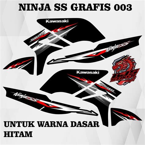 Jual Striping Ninja Ss Stiker Decal Kawasaki Ninja Ss Grafis 003