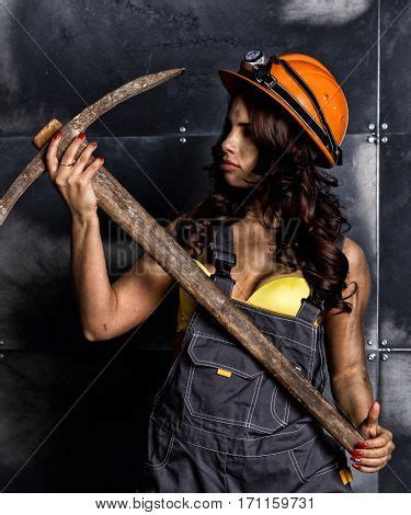 Sexy Female Miner Image Photo Free Trial Bigstock