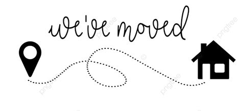 We Have Moved Vector PNG Images Slogan We Have Moved Pointer Keys