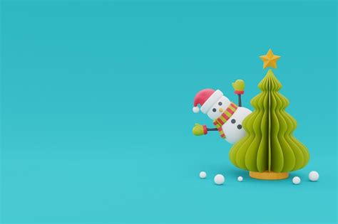 Rbol De Navidad Con Personaje De Dibujos Animados Mu Eco De Nieve