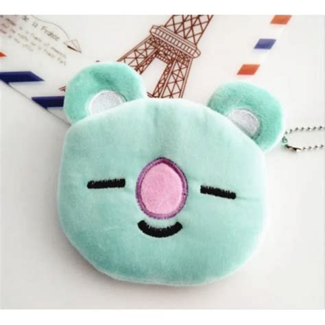 คณภาพสงKPOP BTS BT21 กระเปาใสเหรยญ ใสบตร และเหรยญ wallet Coin