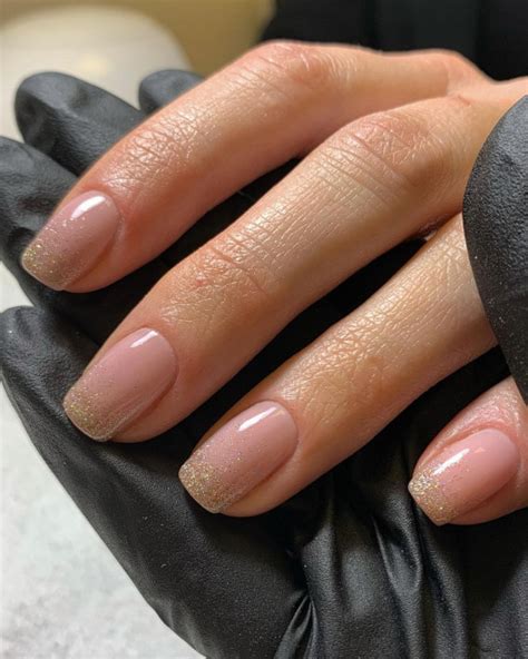 40 Best Wedding Nails 2022 Subtle Glitter Tip Nails