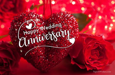 Beautiful Happy Wedding Anniversary Heart Image SuperbWishes