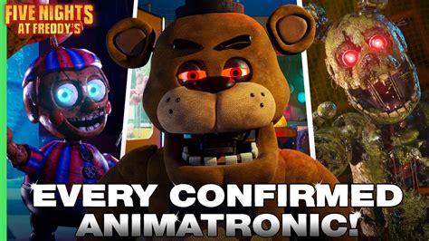 Every Animatronic In The Five Nights At Freddy S Movie Youtube